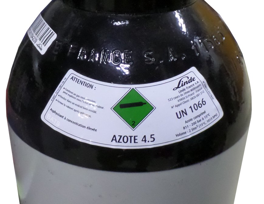Bouteille AZOTE DUES MOBIL 2,3 m3 LINDE - RUPTURE NATIONALE
