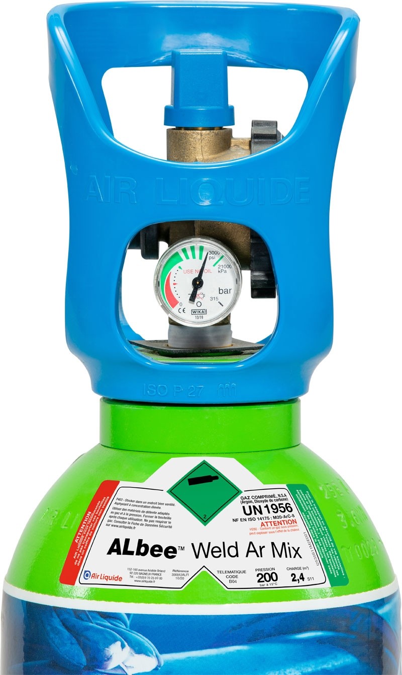 Bouteille ARGON+CO2 - ALBEE ARMIX 8% - 2,4 m3 AIR LIQUIDE
