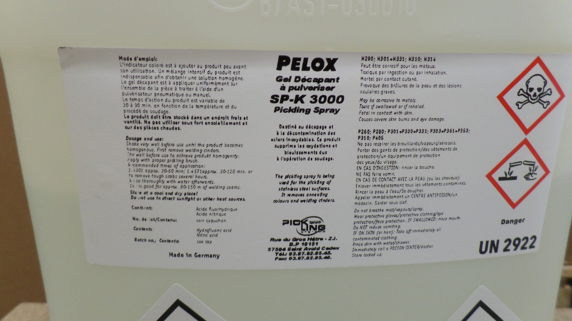 DECAPANT INOX PELOX SPK 3000 - 20Kg