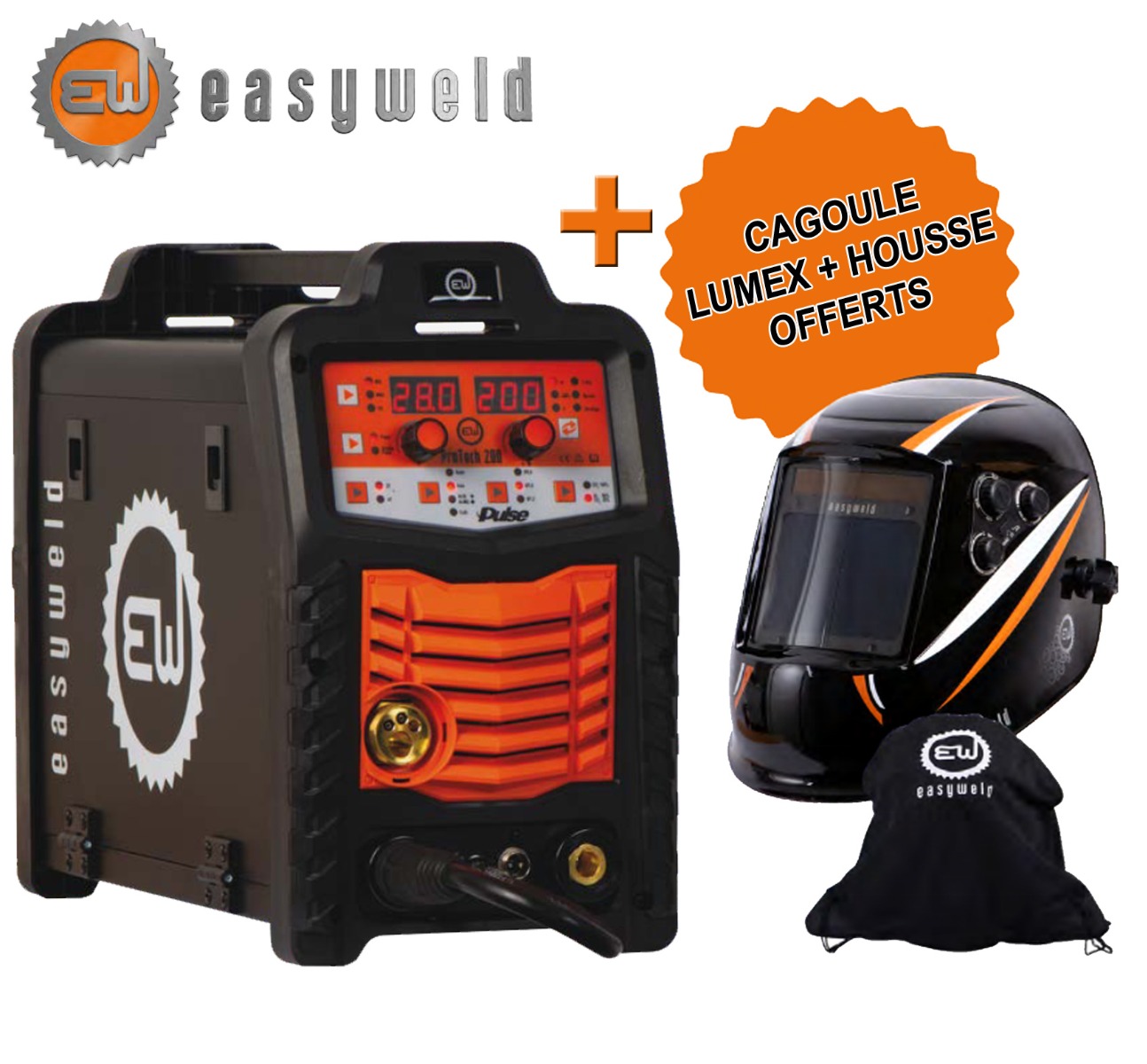 Poste à souder PROTECH 200 DOUBLE PULSE - EASYWELD - PROMOTION